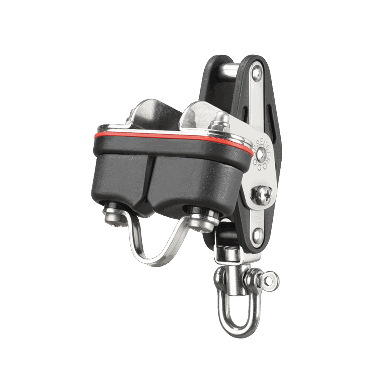 Mainsheet block ball bearing 10 mm - 1 sheave, swivel, becket, cam ...