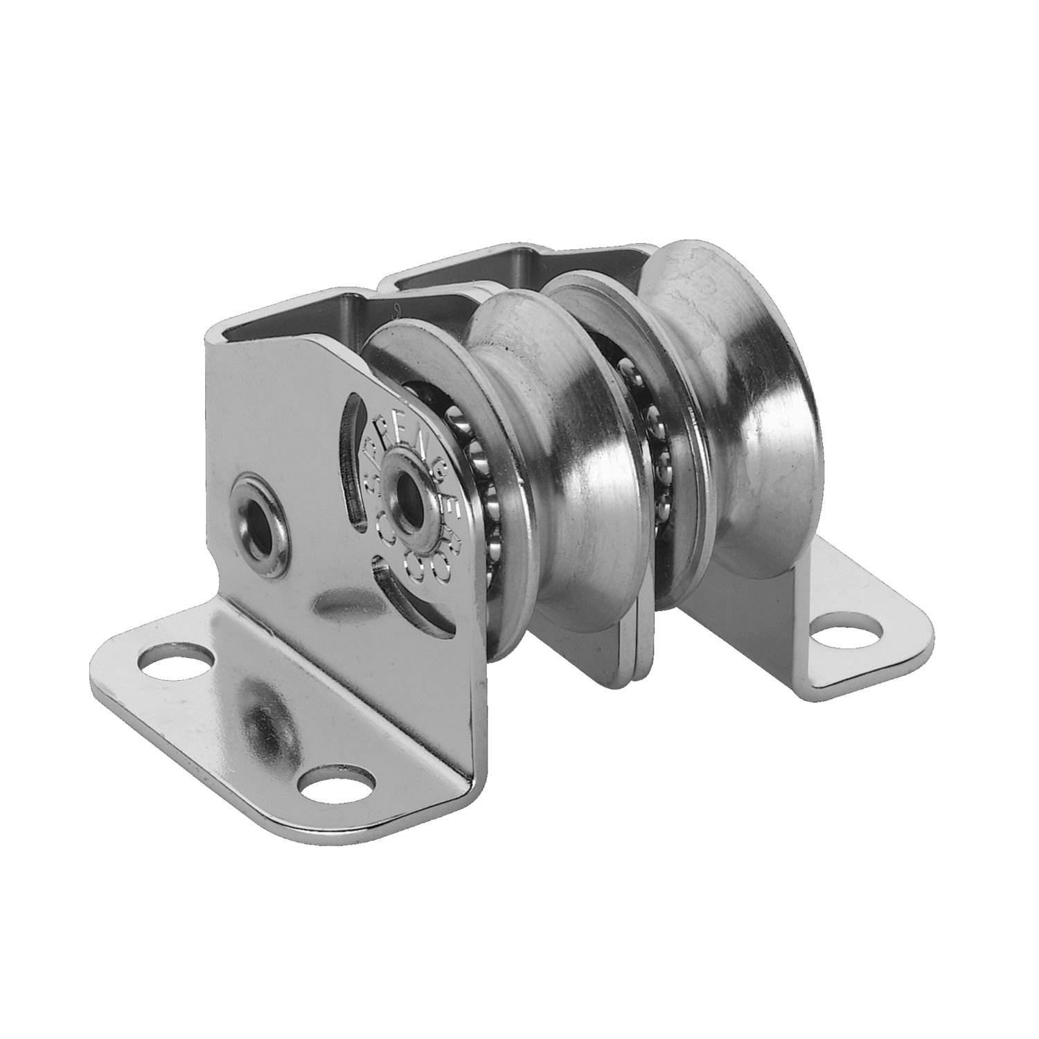 Micro XS upright block for wire ball bearing 4 mm - 2 sheaves | Sprenger.de