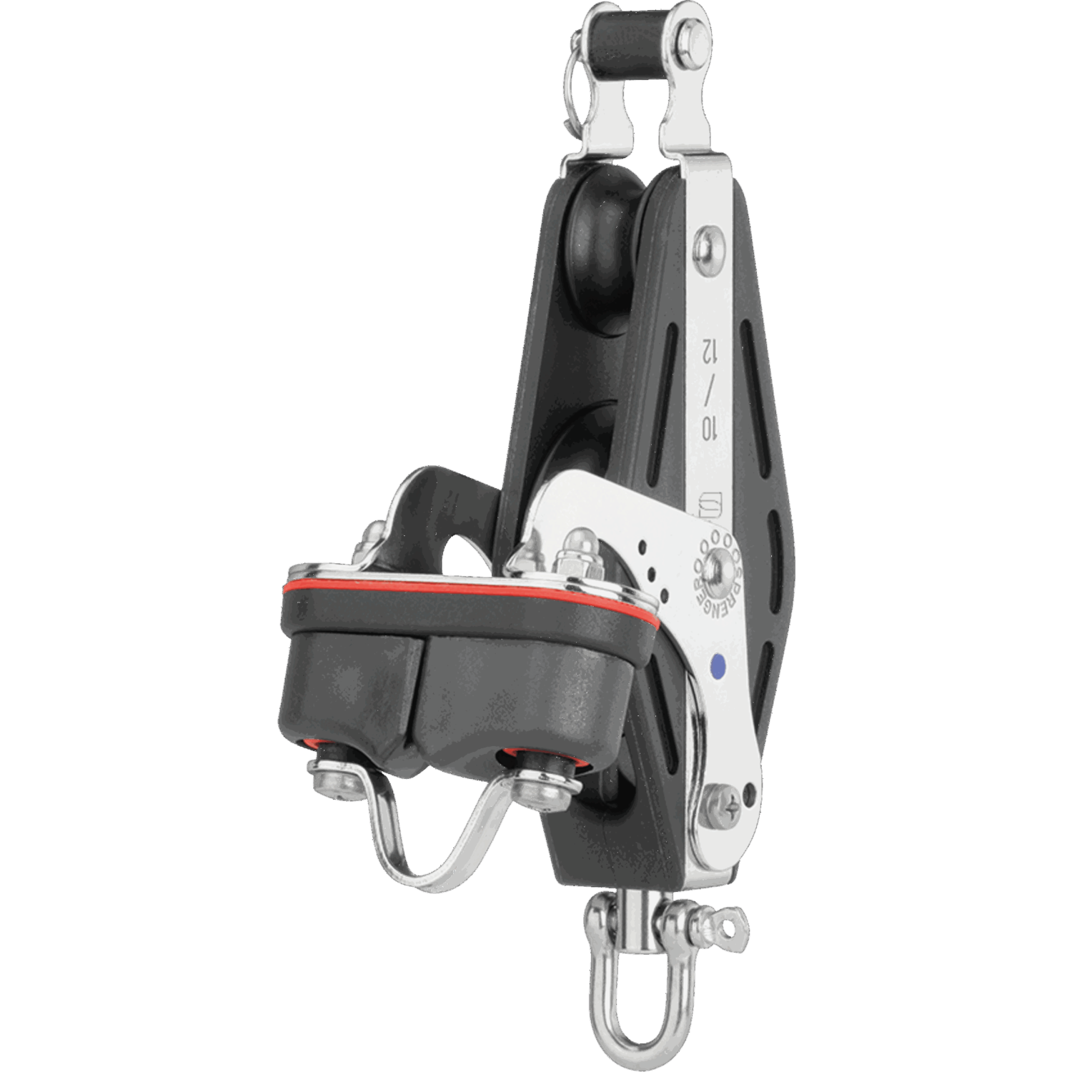 S-Block mainsheet needle bearing 12 mm - 2 sheaves, swivel, becket, cam ...