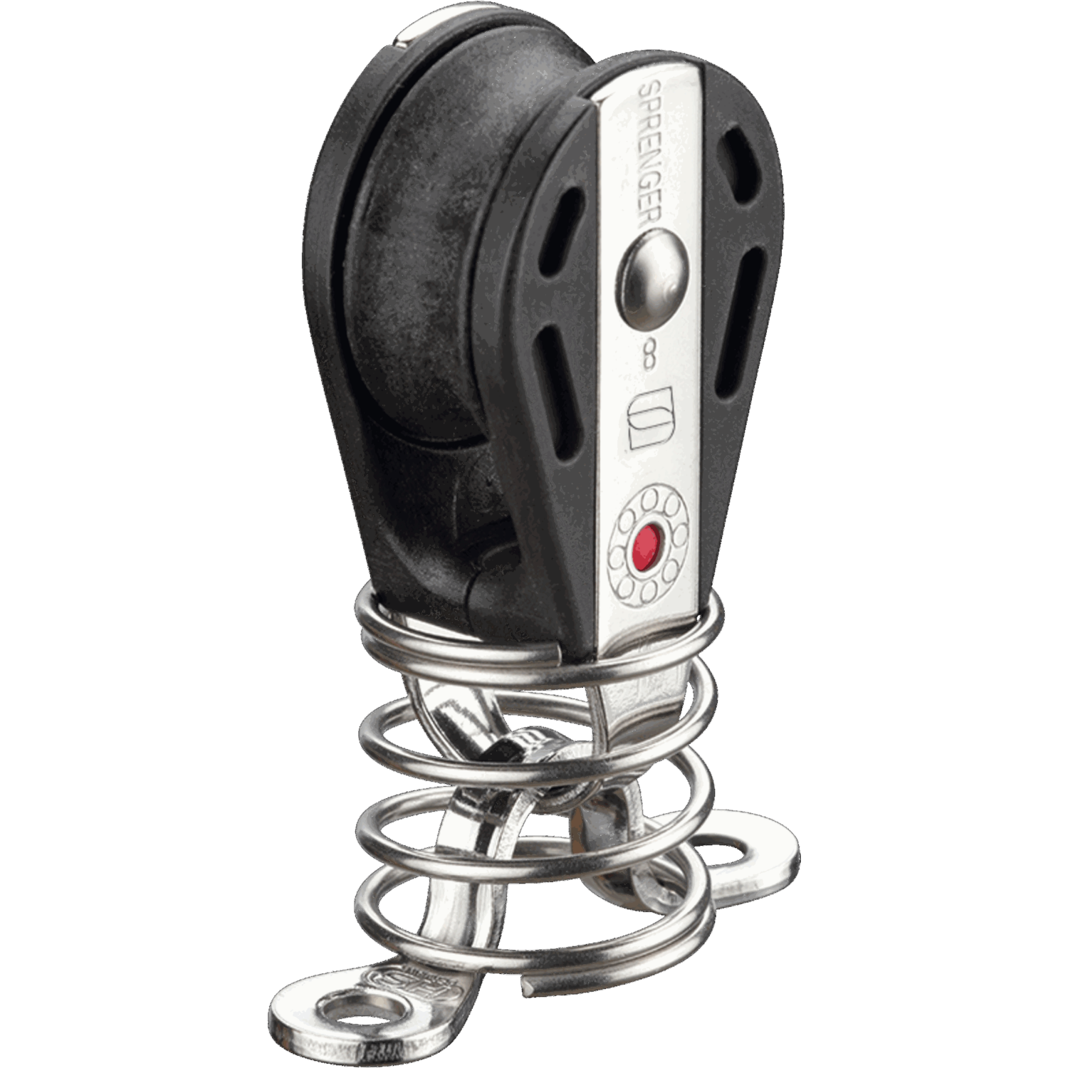 S-Block ball bearing 8 mm - 1 sheave, spring, fender cleat | Sprenger