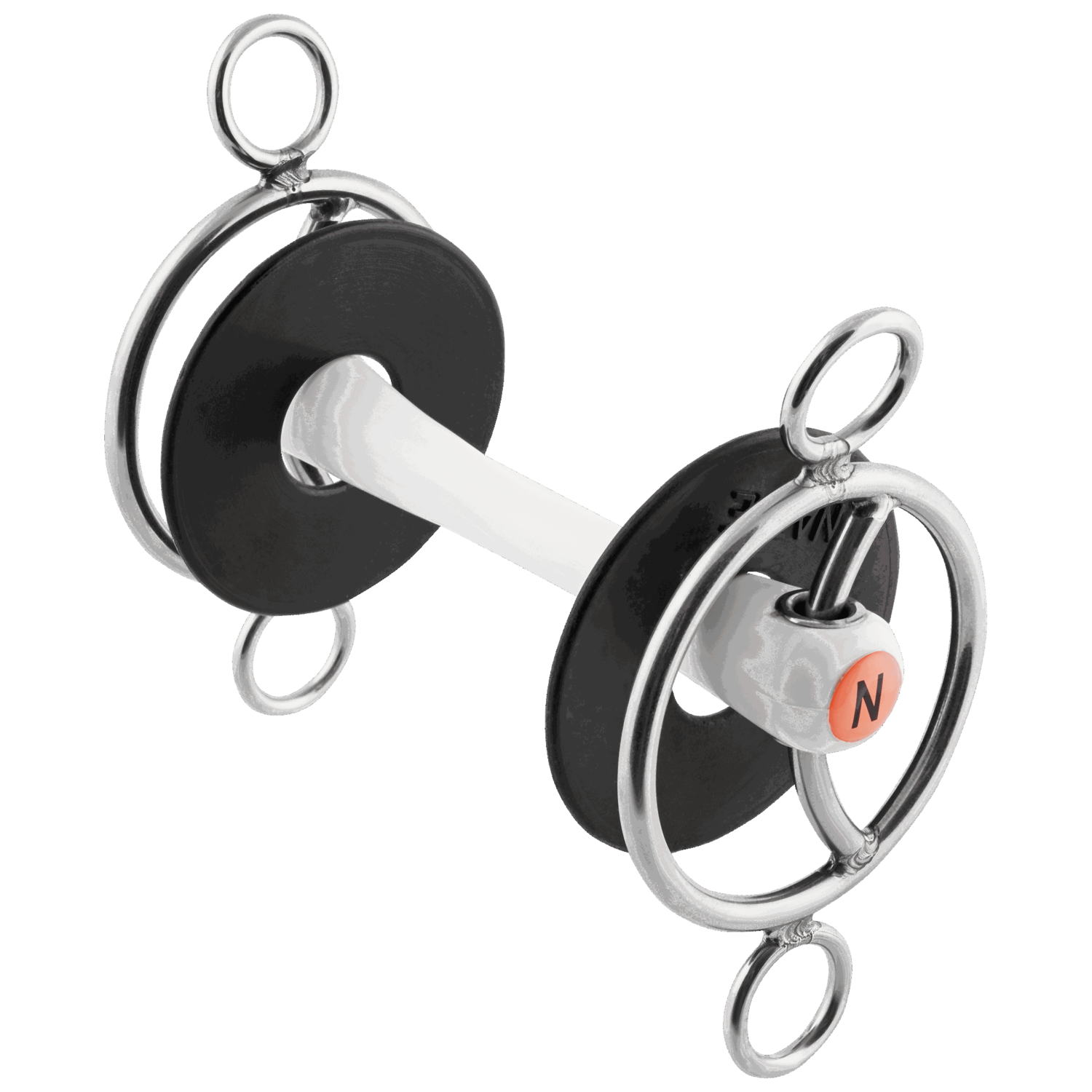 NATHE 3-Ring Gebiss mit Gleitsteg