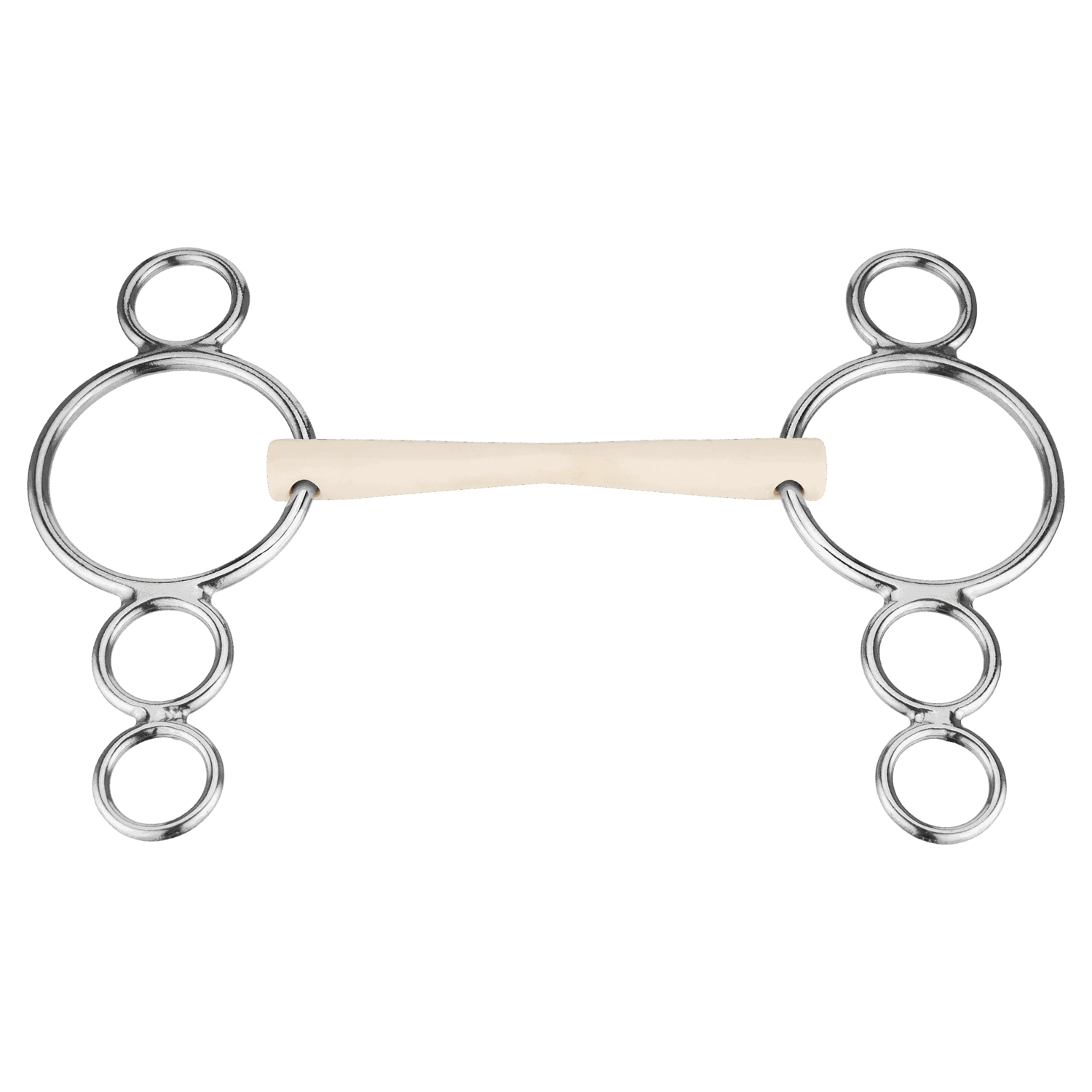 Duo Show Jumping bit "Vienna" 16 mm side parts 2 rings bottom - Plastic ...