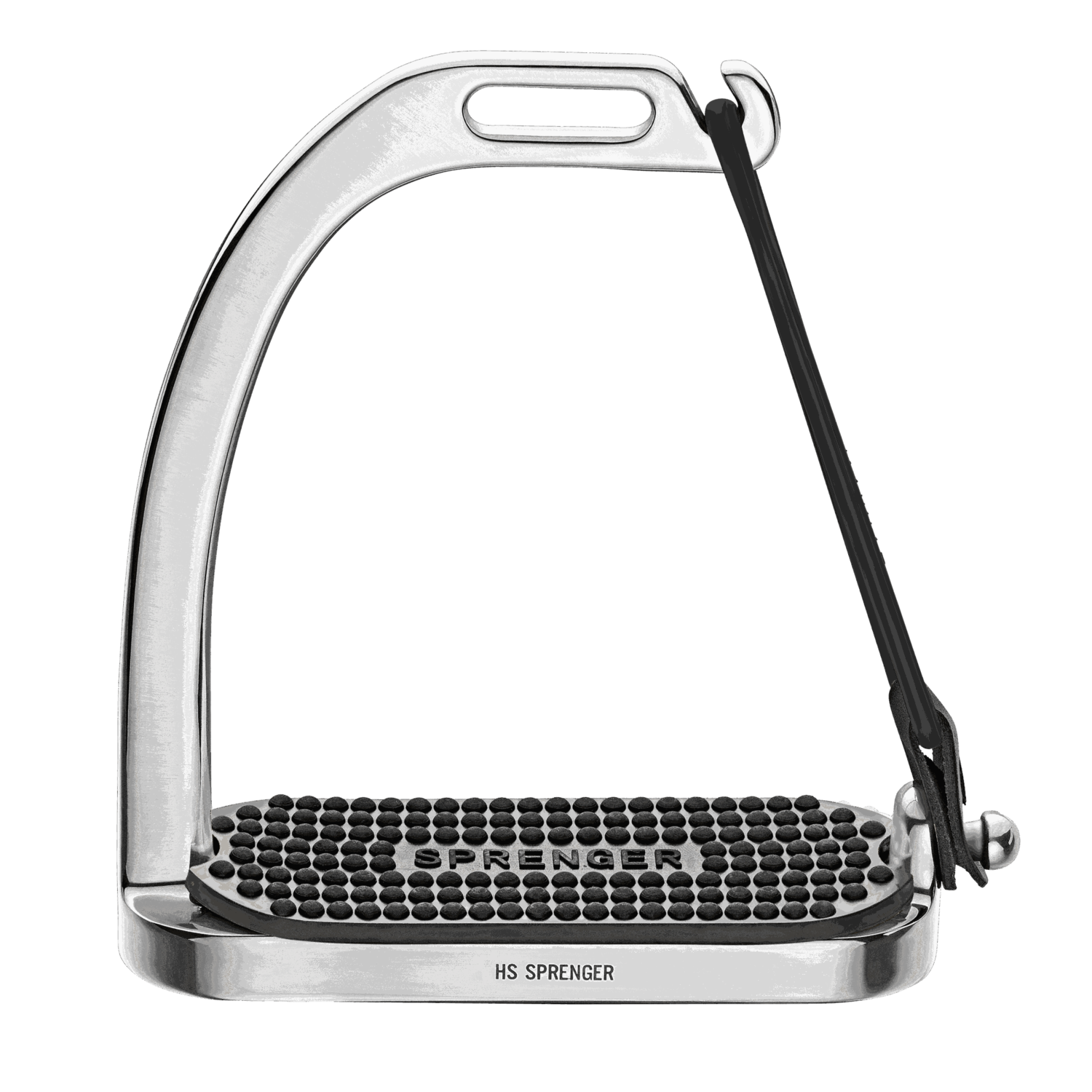 Peacock Stirrups with rubber ring - Stainless steel, size 120 mm with ...